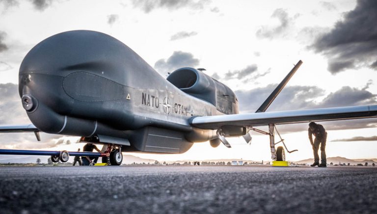 First NATO AGS UAS ferries to Main Operating Base in Italy ...